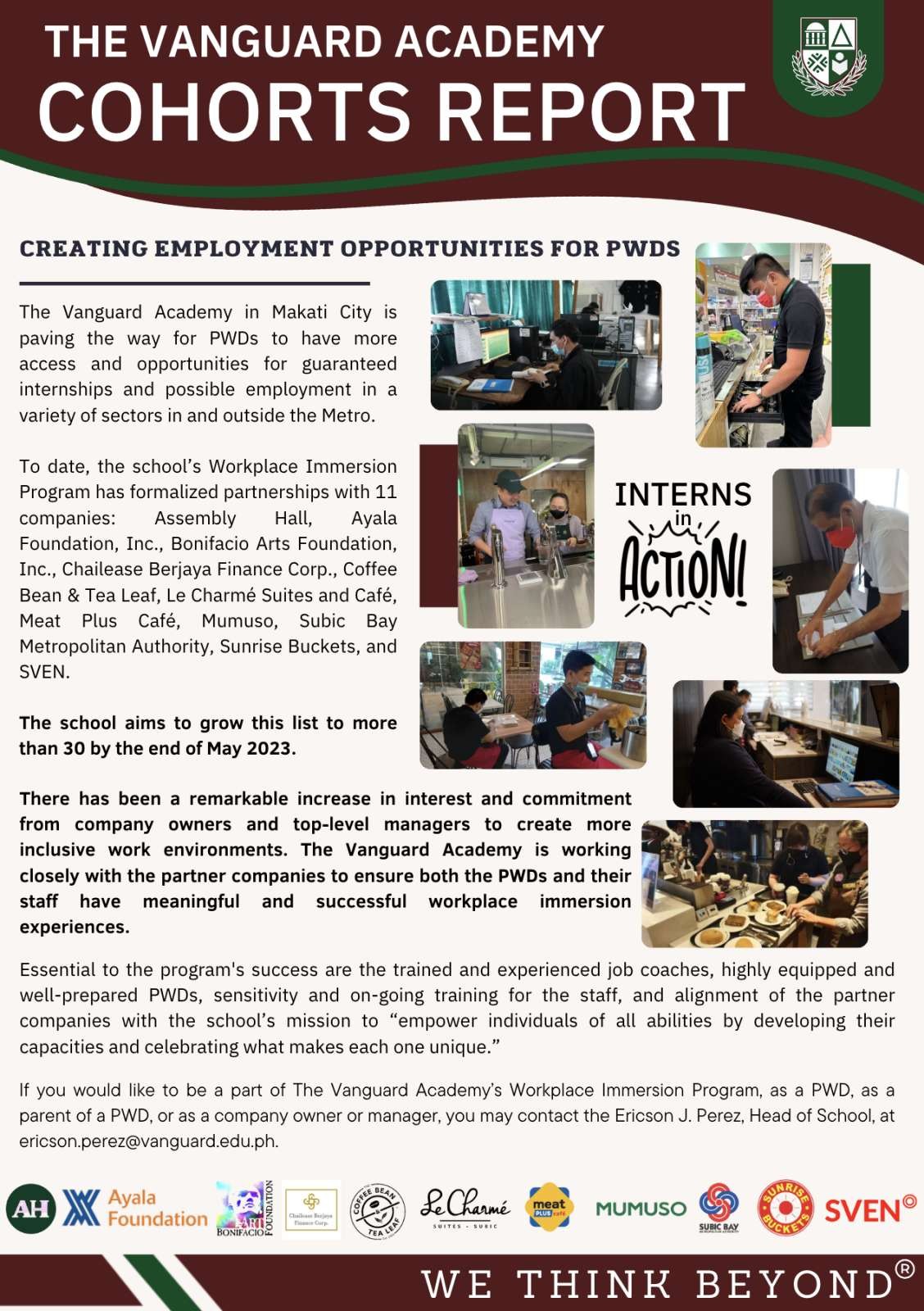 Creating Employment Opportunities | The Vanguard Academy